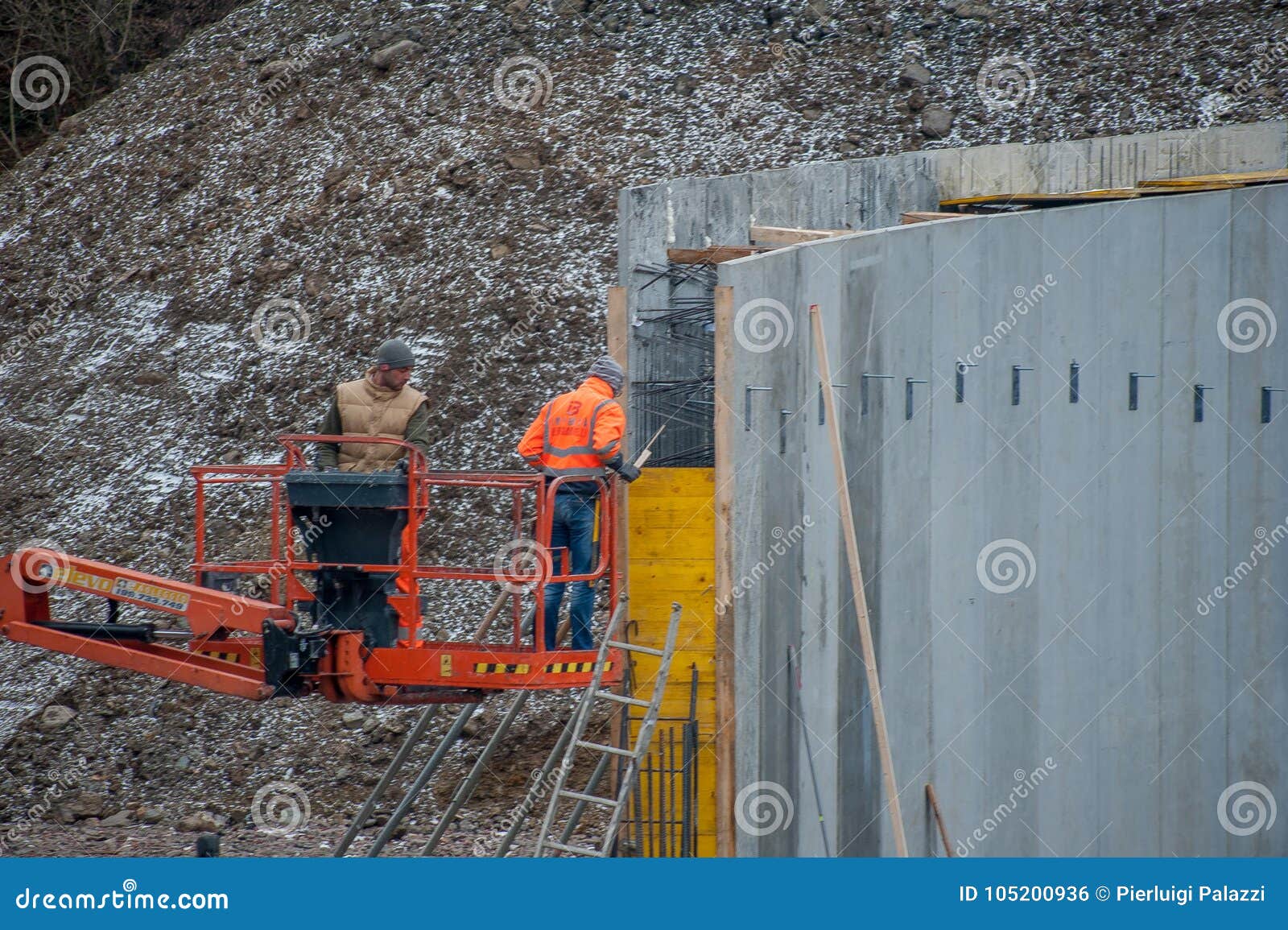 Workers editorial photo. Image of install, industry - 105200936