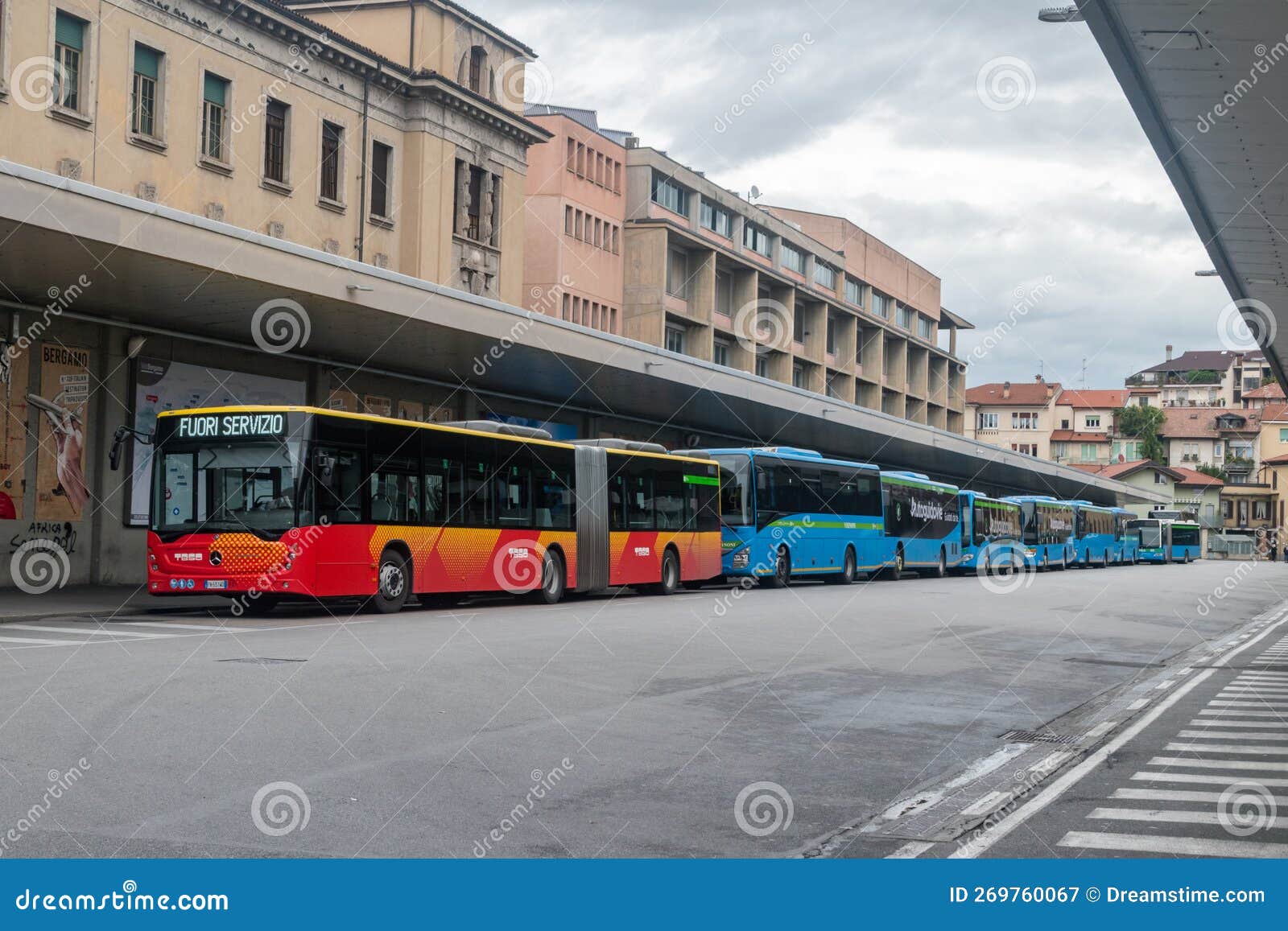 Buses of Public Transport in Bergamo Editorial Photography - Image of ...