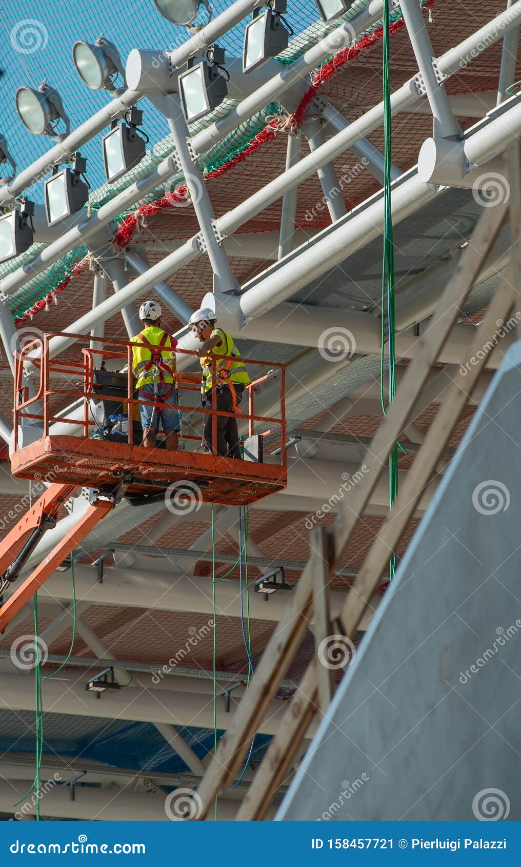 Platform for Working at Height Editorial Photo - Image of protection ...