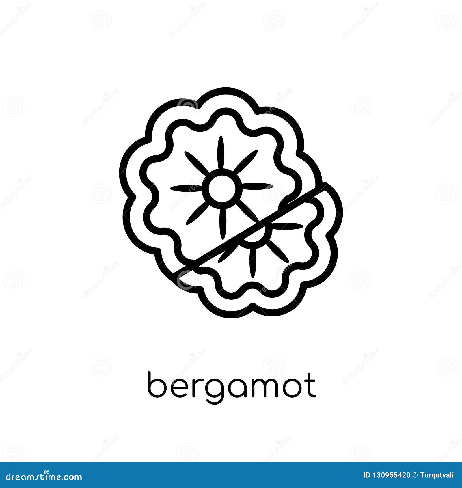 Bergamot Icon. Trendy Modern Flat Linear Vector Bergamot Icon on Stock ...