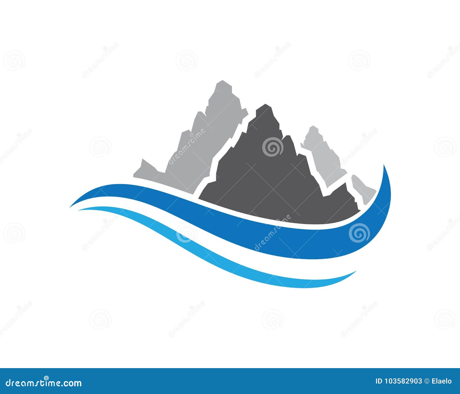 Berge Logo Template stock abbildung. Illustration von ikone - 103582903