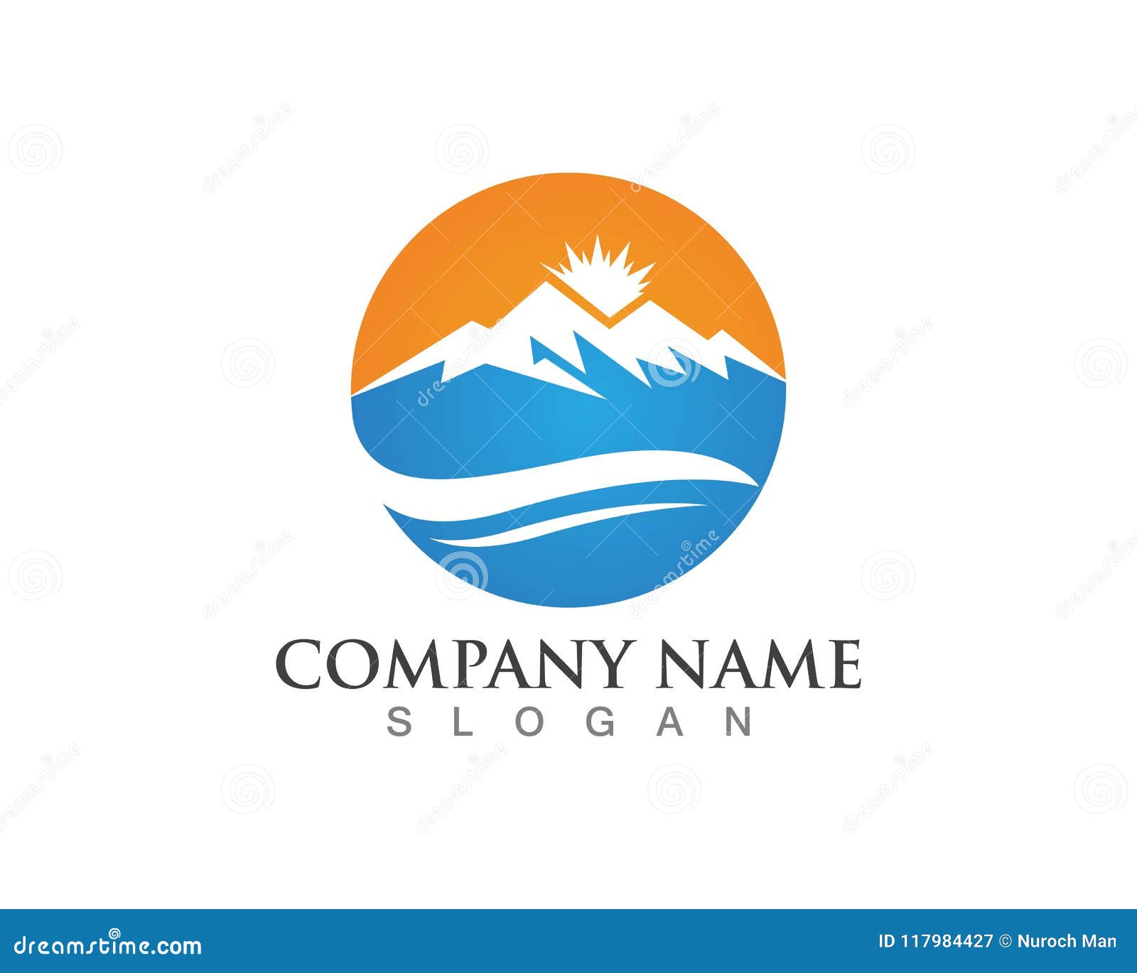 Berge Logo Template vektor abbildung. Illustration von luxus - 117984427