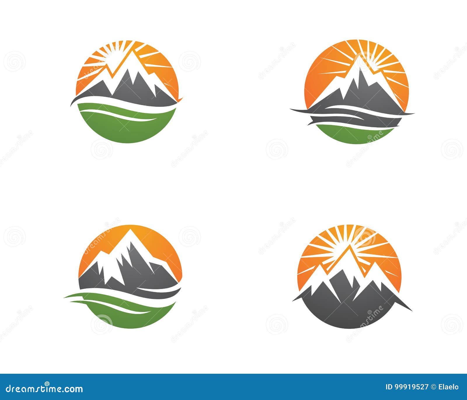 Berge Logo Template vektor abbildung. Illustration von klempnerarbeit ...