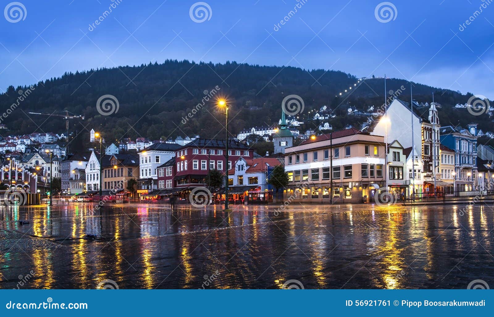 Bergen City, Norway. stock image. Image of destination - 56921761