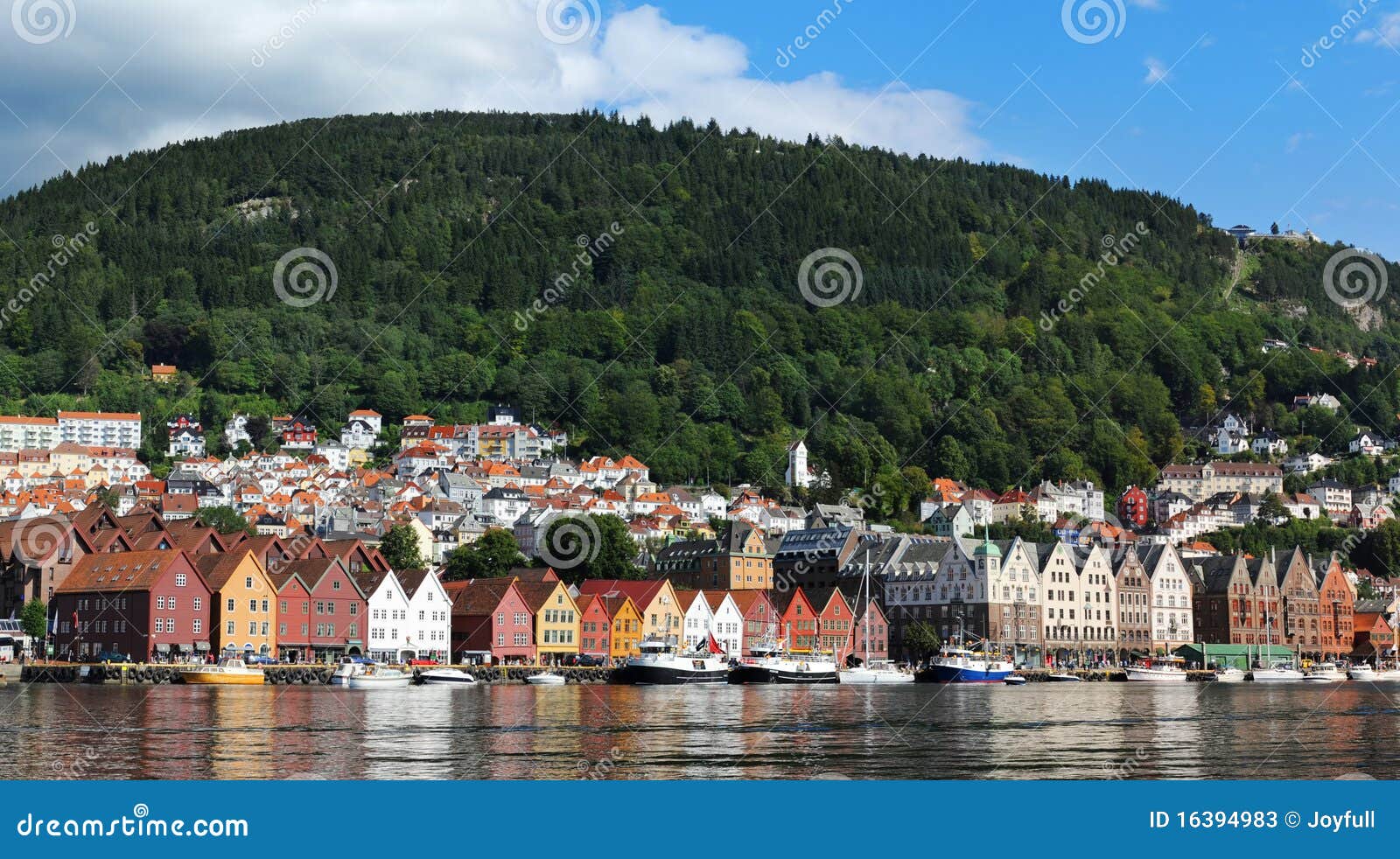 Bergen harbor stock image. Image of norway, destinations - 16394983