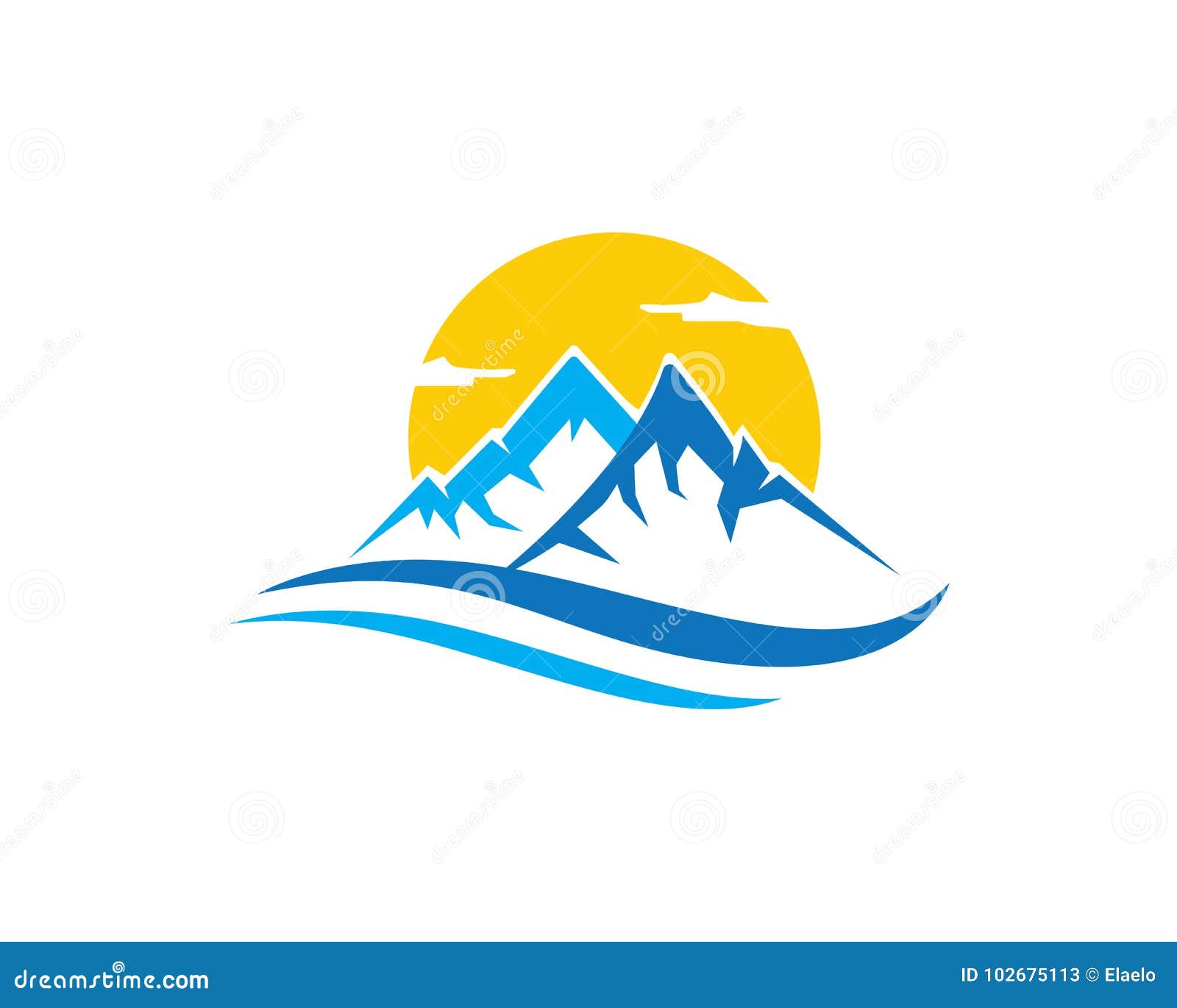 Bergen Logo Template vector illustratie. Illustration of exploratie ...