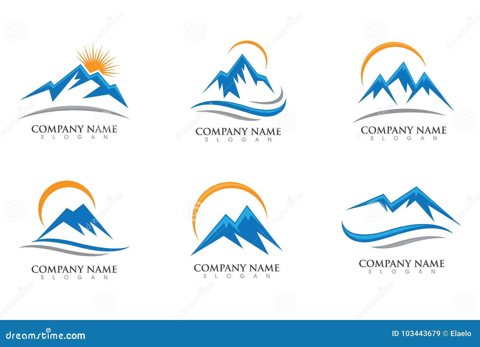 Bergen Logo Template vector illustratie. Illustration of zuiverheid ...