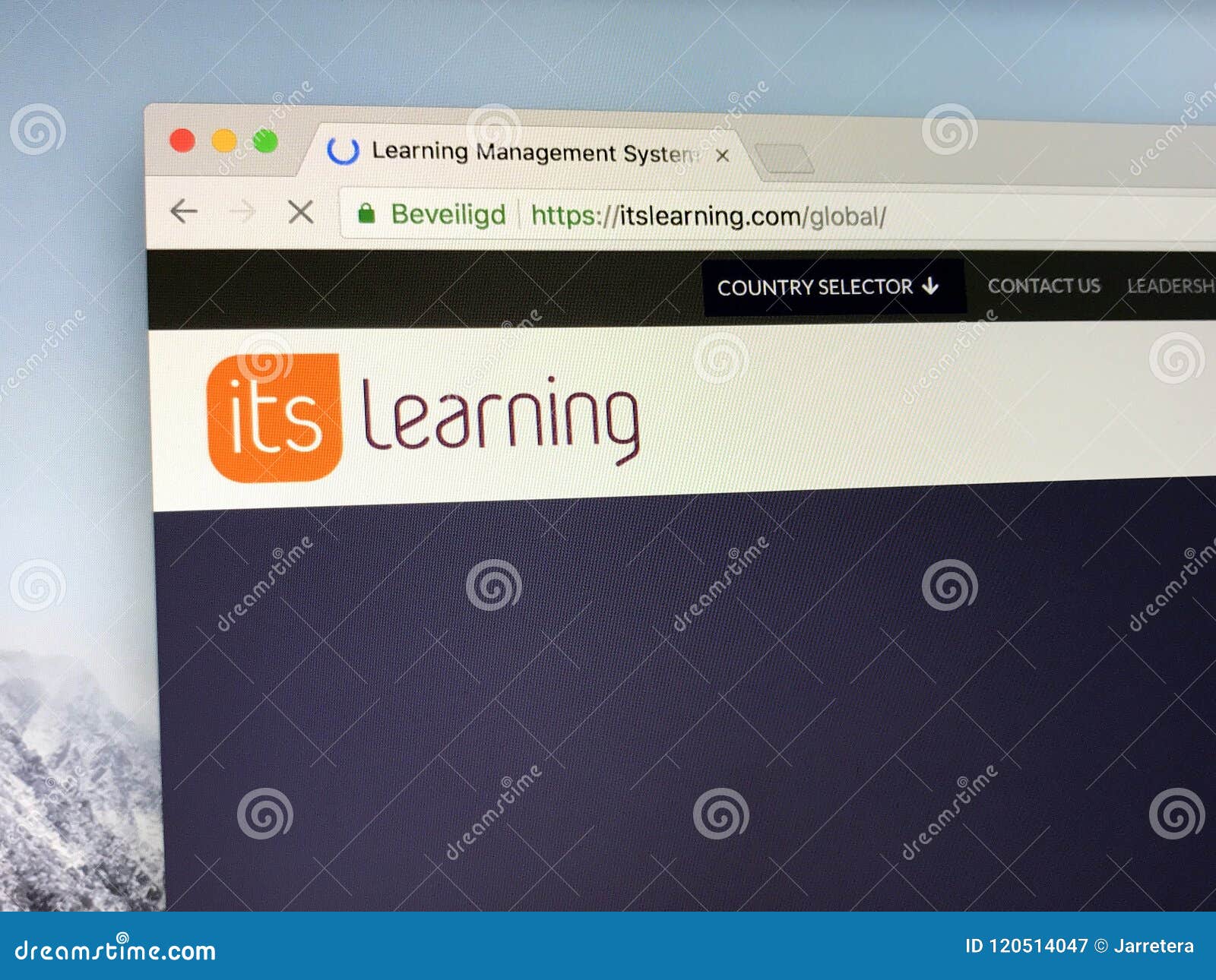 Homepage of Itslearning editorial photography. Image of industry ...