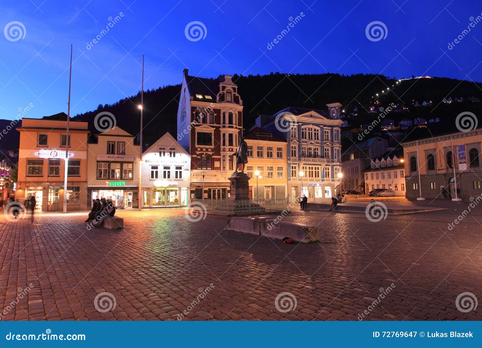 Bergen Town Square editorial photography. Image of historic - 72769647
