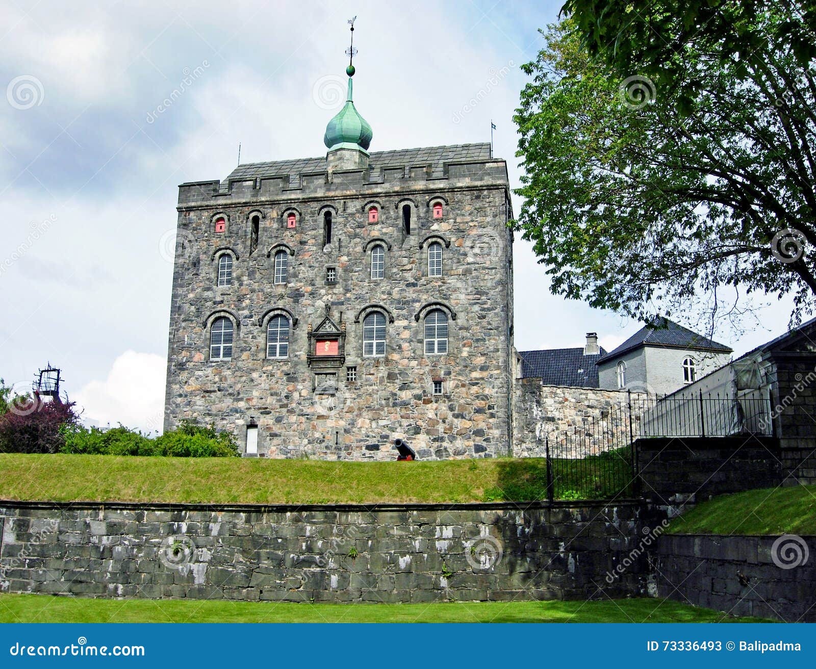 Bergenhus in Bergen (Norway) Stock Image - Image of fortress ...