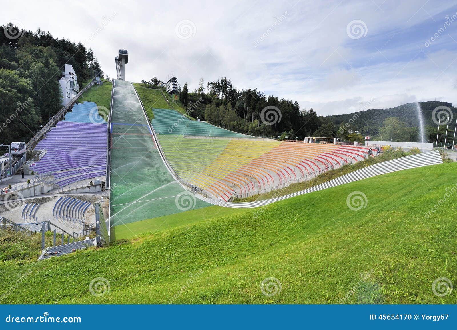 At Bergisel editorial image. Image of bergisel, panorama - 45654170