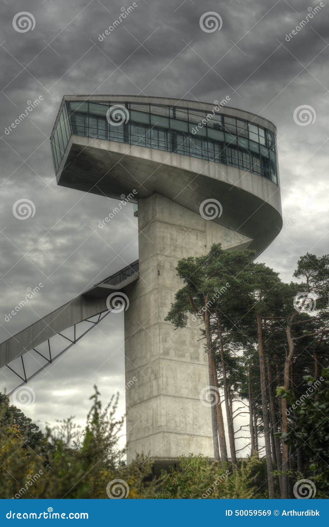 Bergisel Ski Jump Building editorial stock image. Image of skispringen ...
