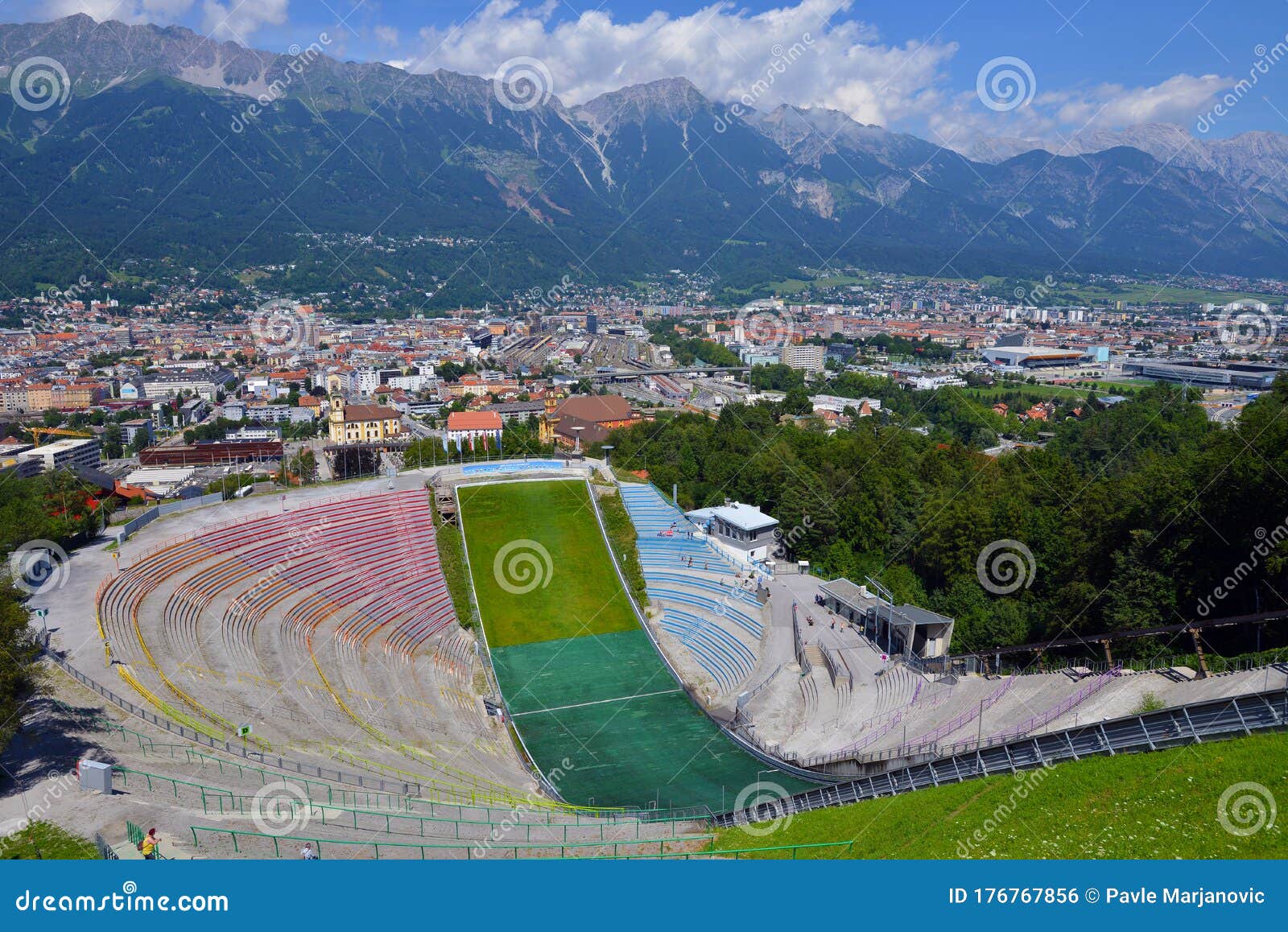 The Bergisel Ski Jump Stadium, Austria Editorial Photo - Image of games ...