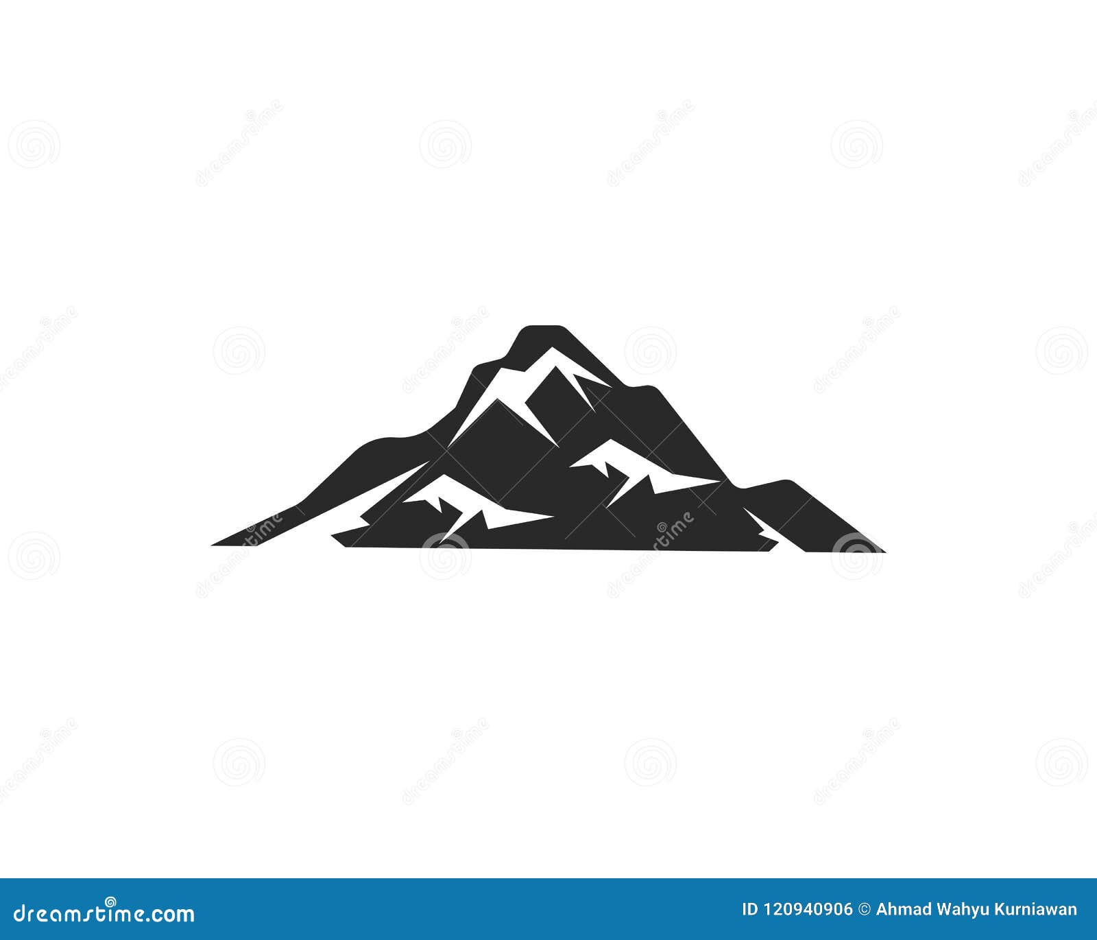 Bergpictogram Logo Business Template Vector Illustratie - Illustration ...