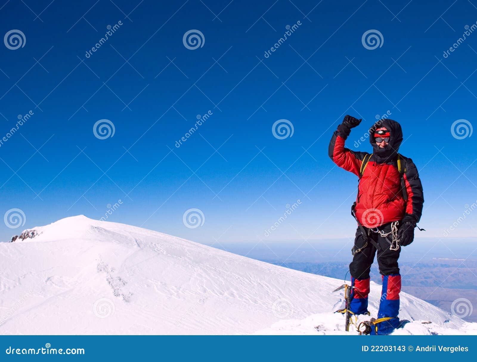 Bergsteiger im Berg stockbild. Bild von berg, aktiv, wandern - 22203143