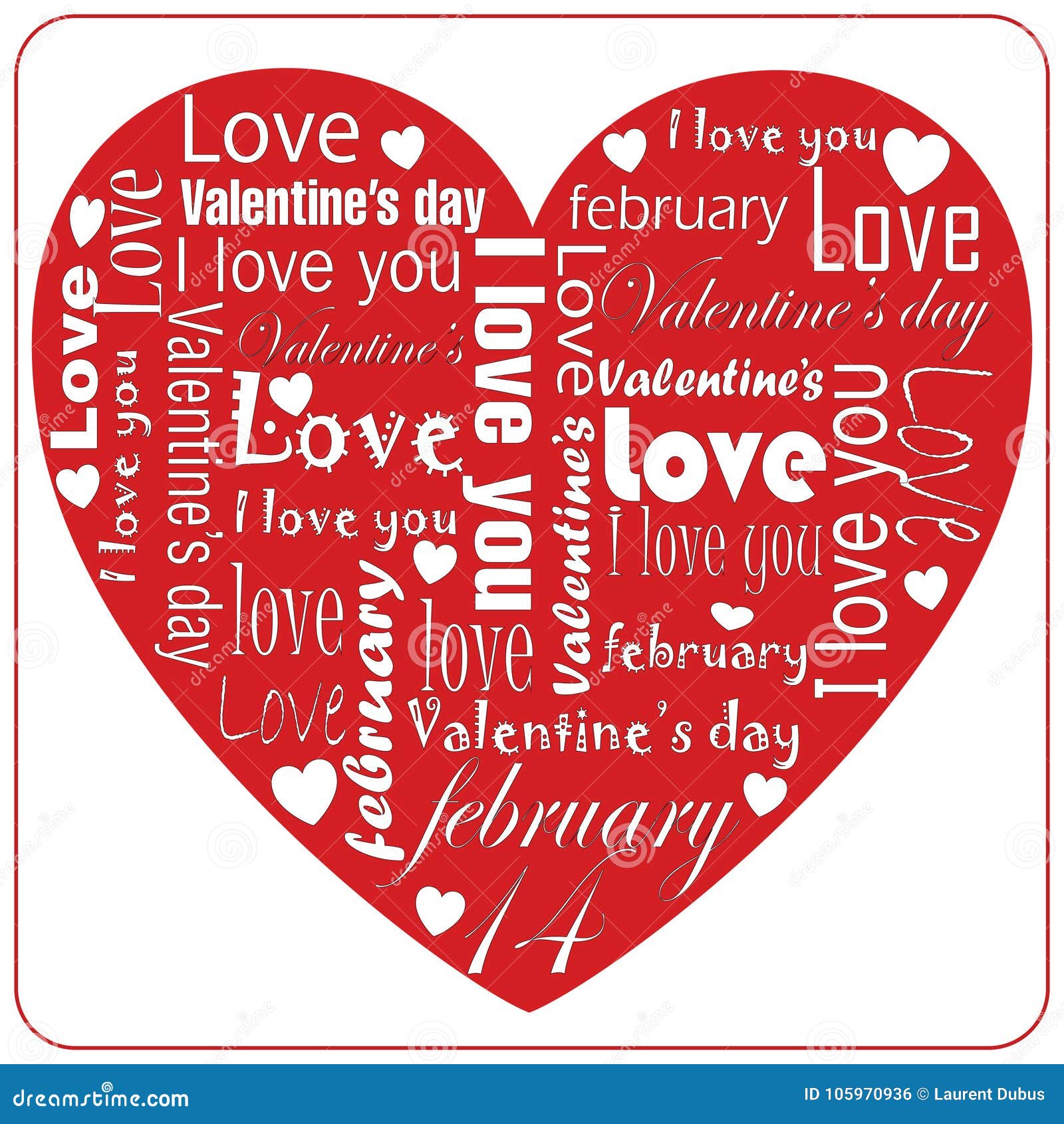 Bericht Van Witte Liefde Op Speciale Het Hartdag Van Valentine ` S ...