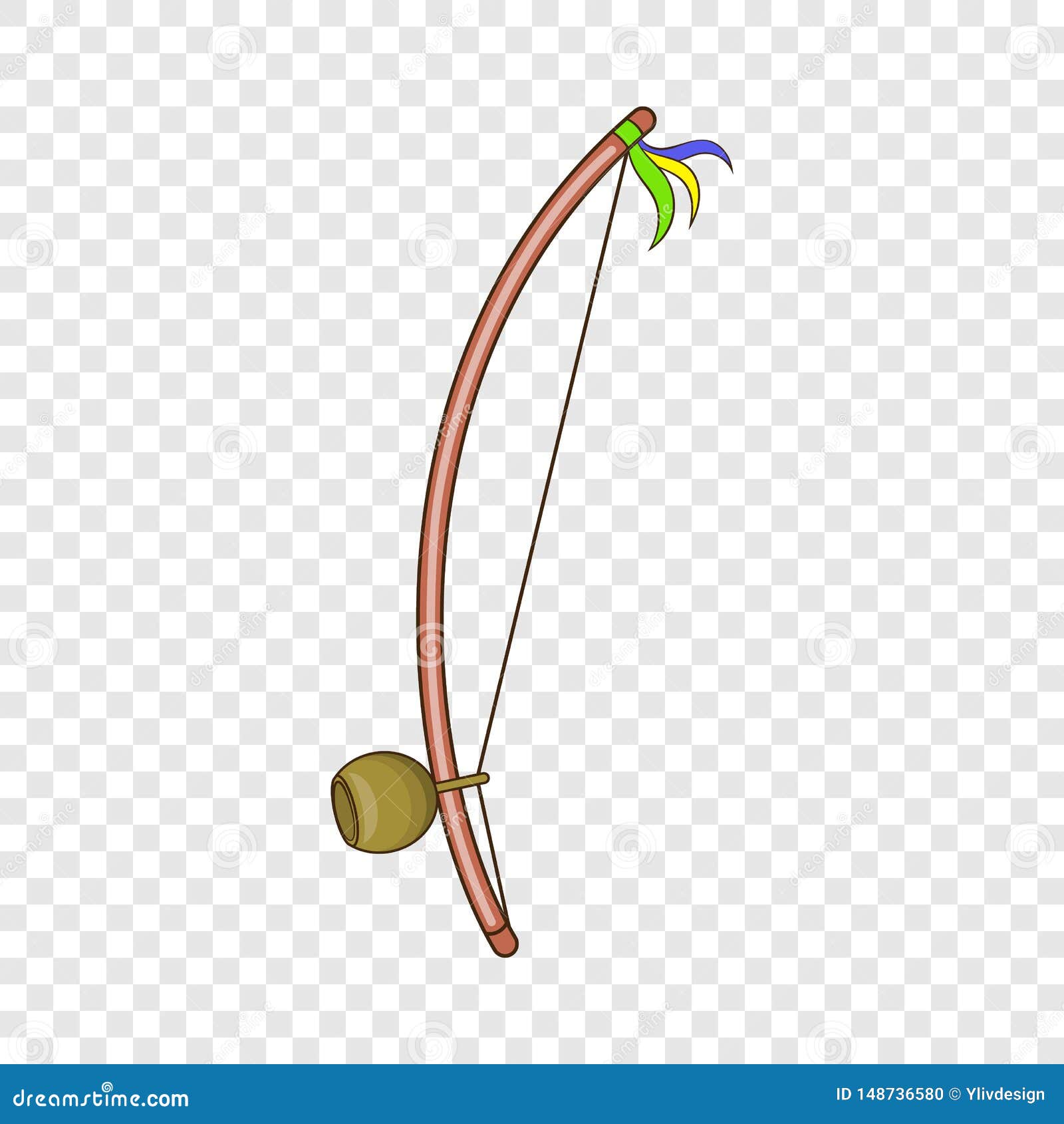 Berimbau, Percussion Instrument Icon Cartoon Style Stock Vector ...