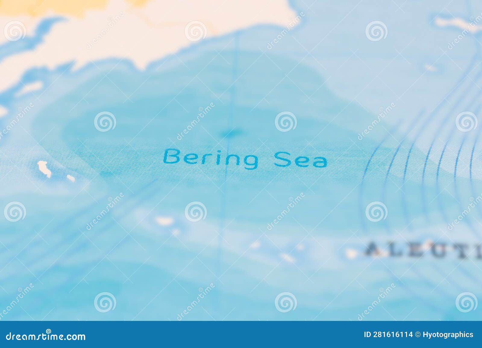 bering strait world map