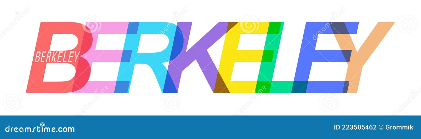 BERKELEY. The Name Of The City On A White Background. Vector Design ...