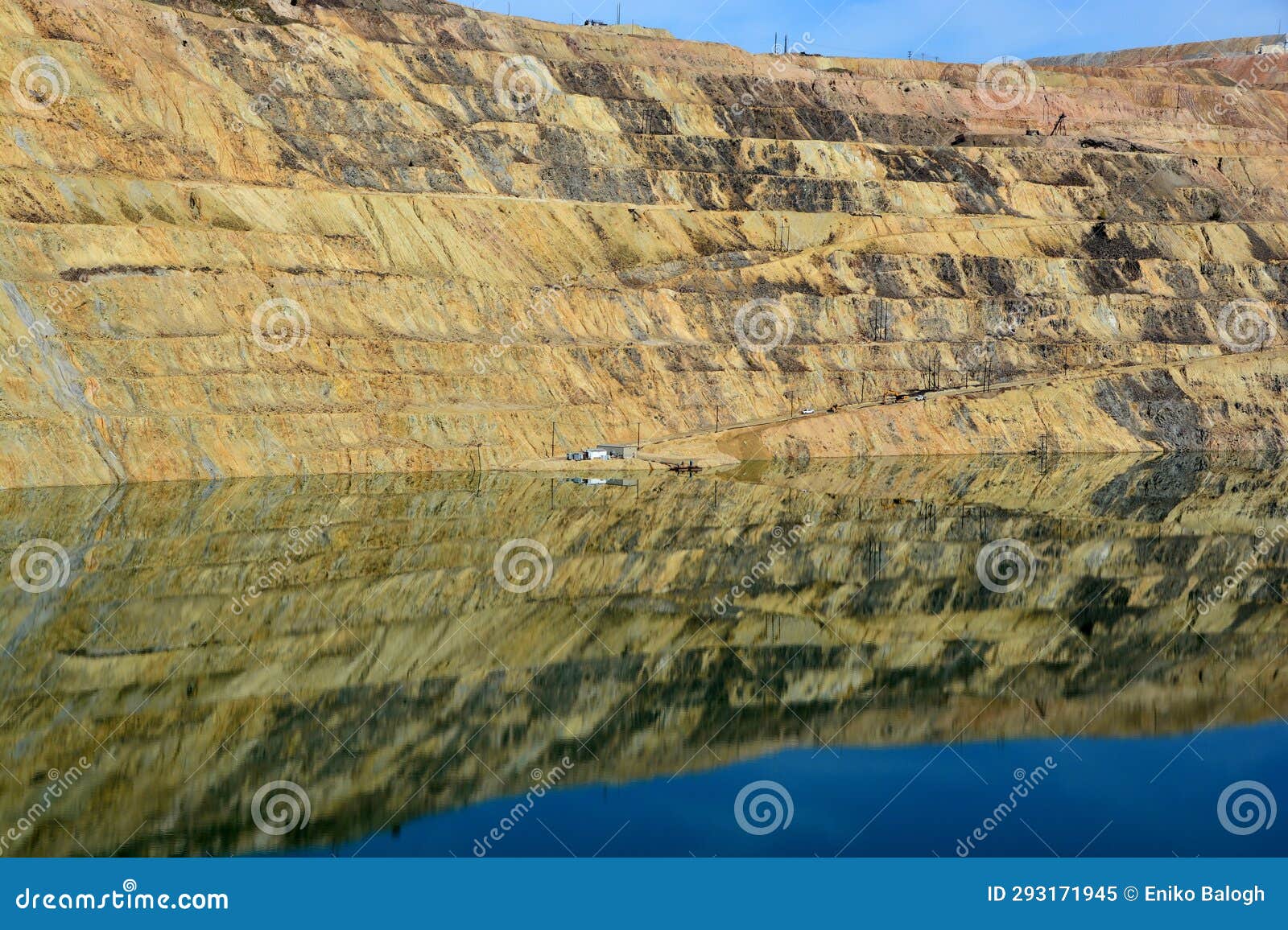 Berkeley Pit is a Open Pit Copper Mine with Colorful Water Stock Image ...