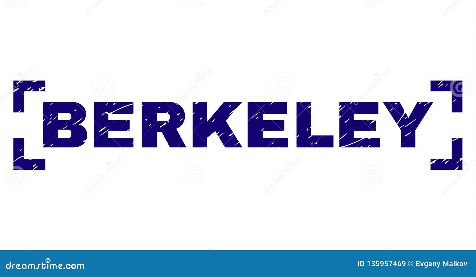 Scratched Textured BERKELEY Stamp Seal Inside Corners Stock Vector ...