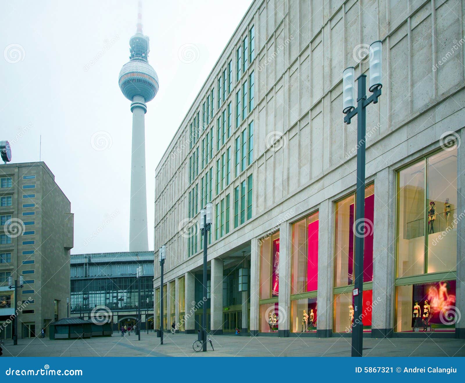 Berlin Block and Fernsehturm Editorial Photo - Image of building ...