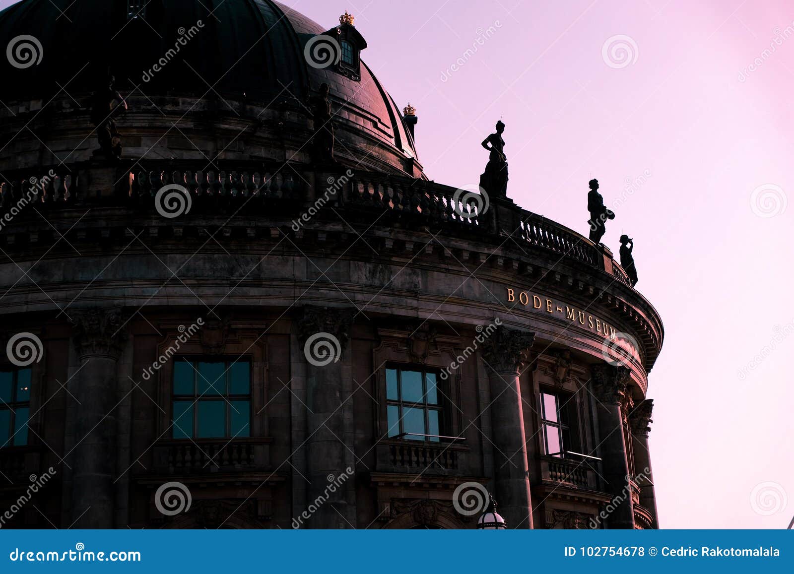 Pink sky in Berlin stock photo. Image of pink, germany - 102754678