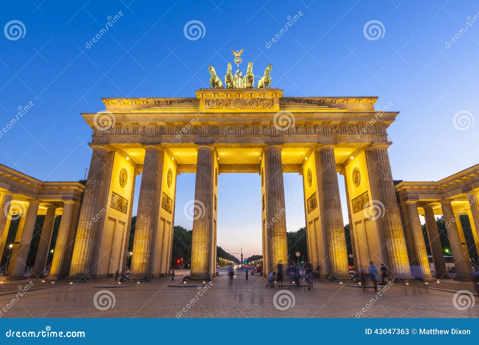 Berlin Brandenburg Port Germany Fotografering för Bildbyråer - Bild av ...