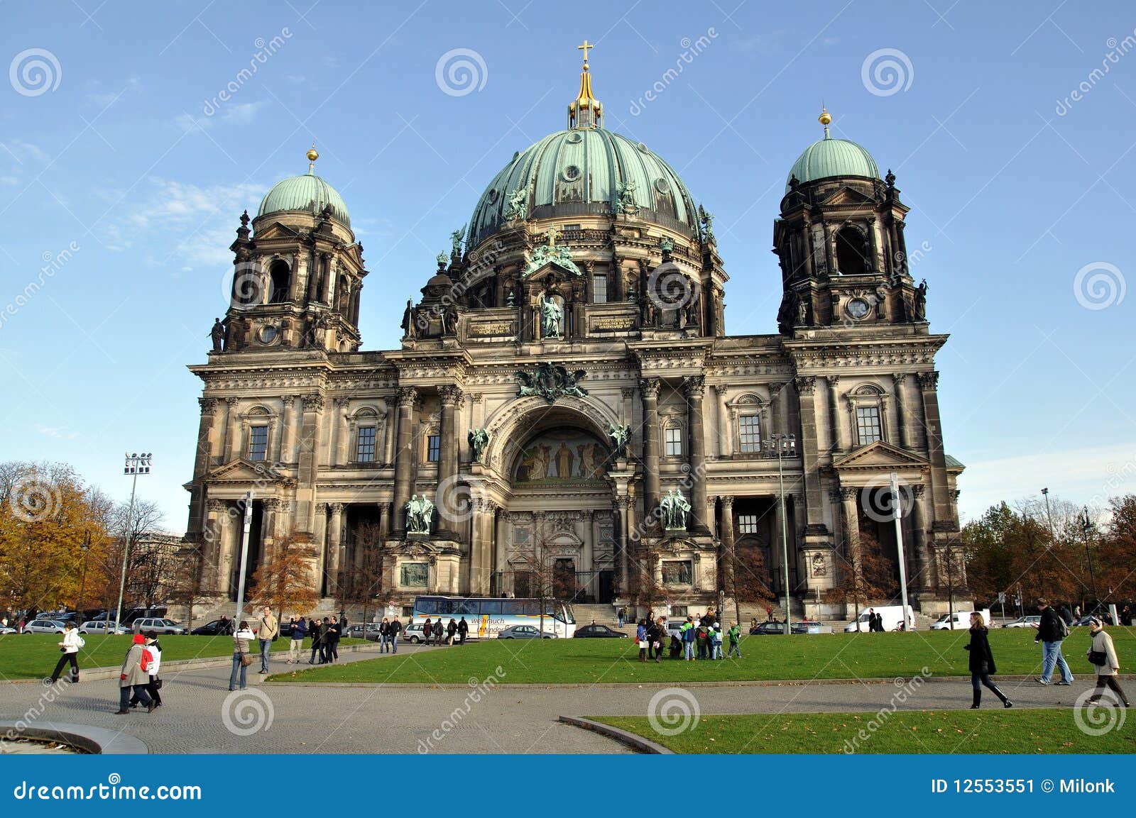 The Berlin Cathedral Is Called Berliner Dom. Beautiful Old Building In ...