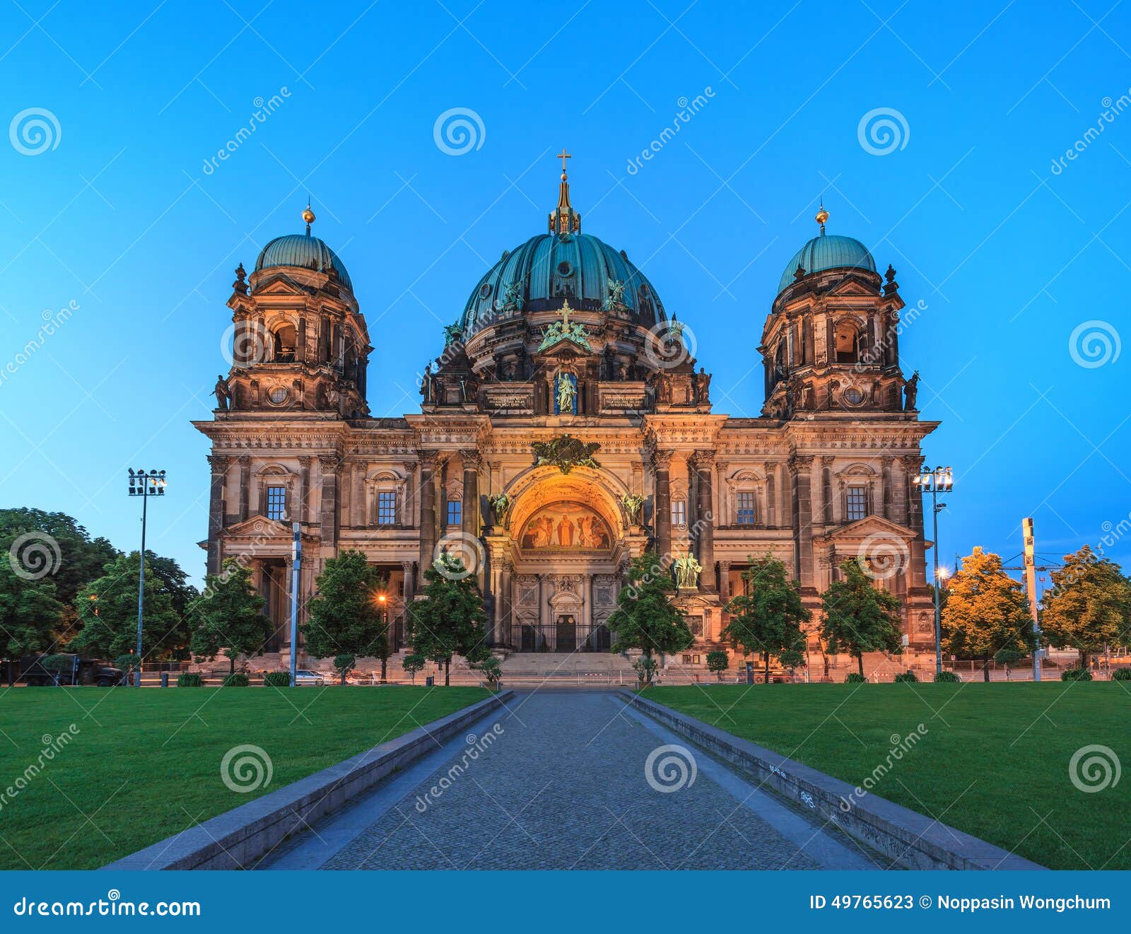 The Berlin Cathedral Is Called Berliner Dom. Beautiful Old Building In ...