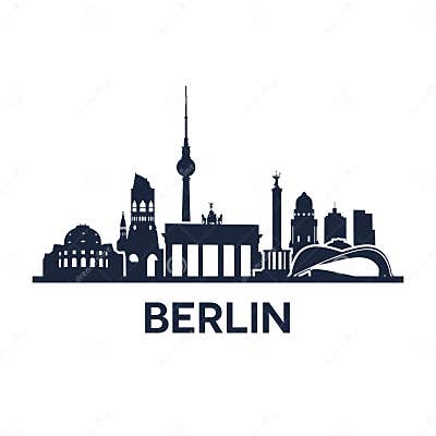 Berlin City Skyline stock vector. Illustration of building - 67120909