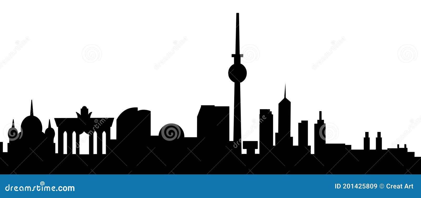 Berlin City Administrative Map Vector Illustration | CartoonDealer.com ...