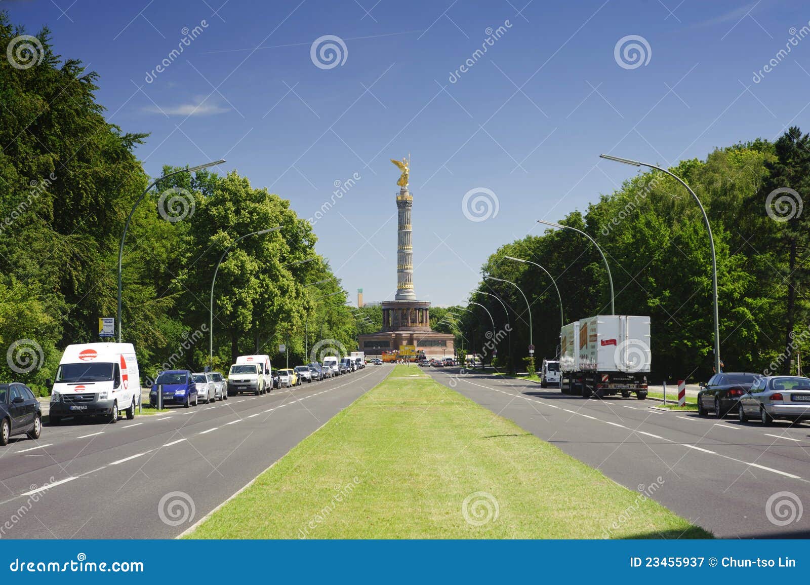 Berlin City Views of the Victory Column Editorial Photography - Image ...