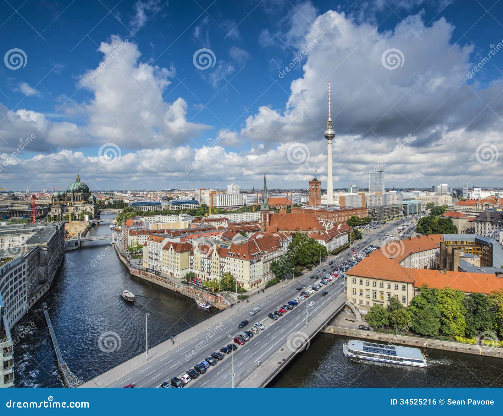 Berlin Cityscape stock photo. Image of deutschland, east - 34525216