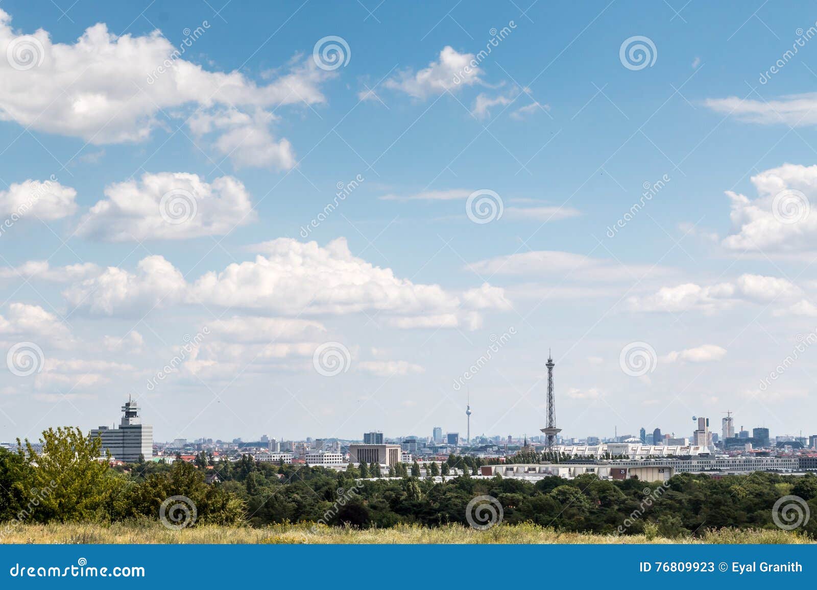 Berlin cityscape editorial stock photo. Image of downtown - 76809923