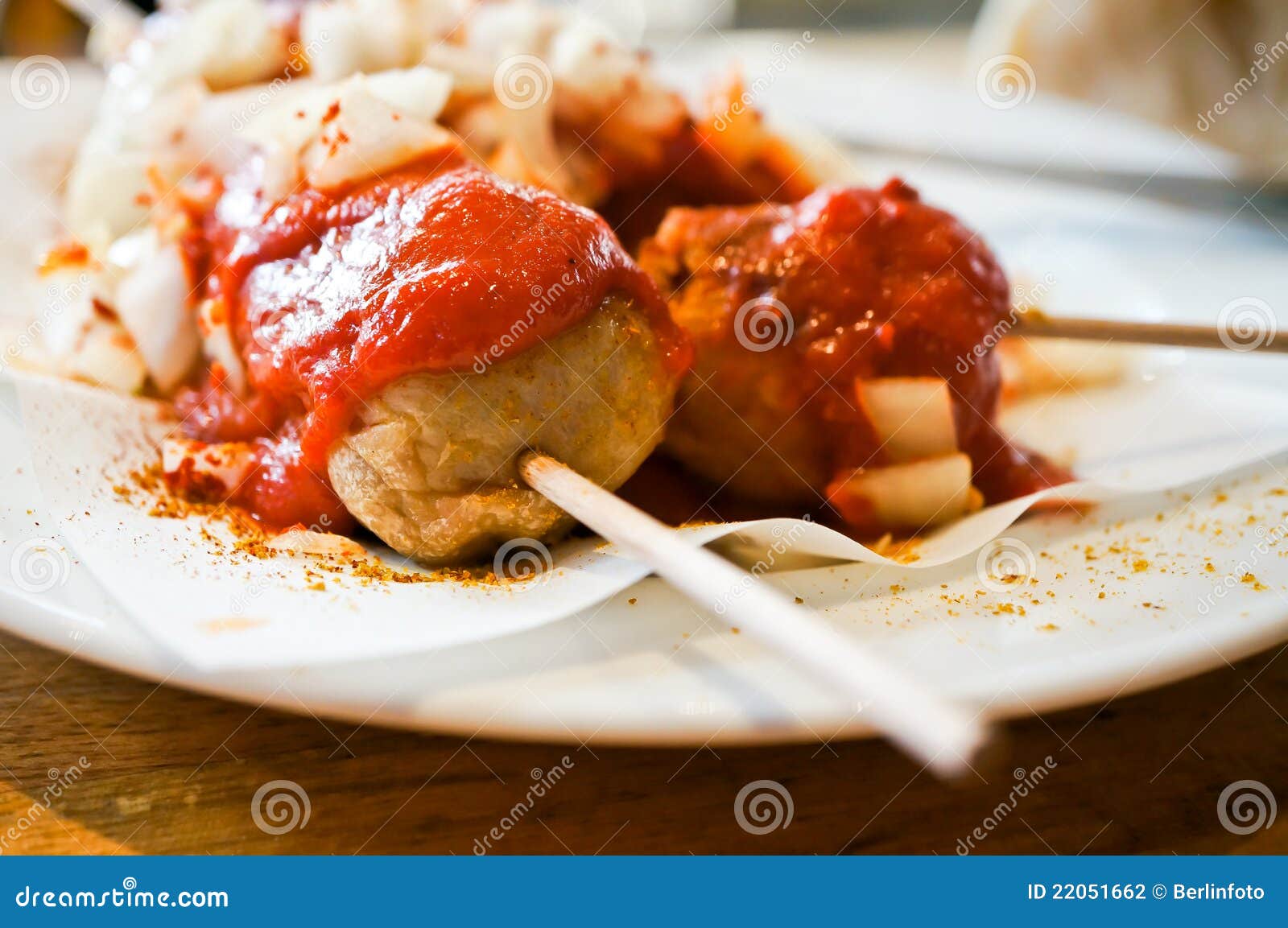 Berlin curry wurst stock photo. Image of delicious, wurst - 22051662