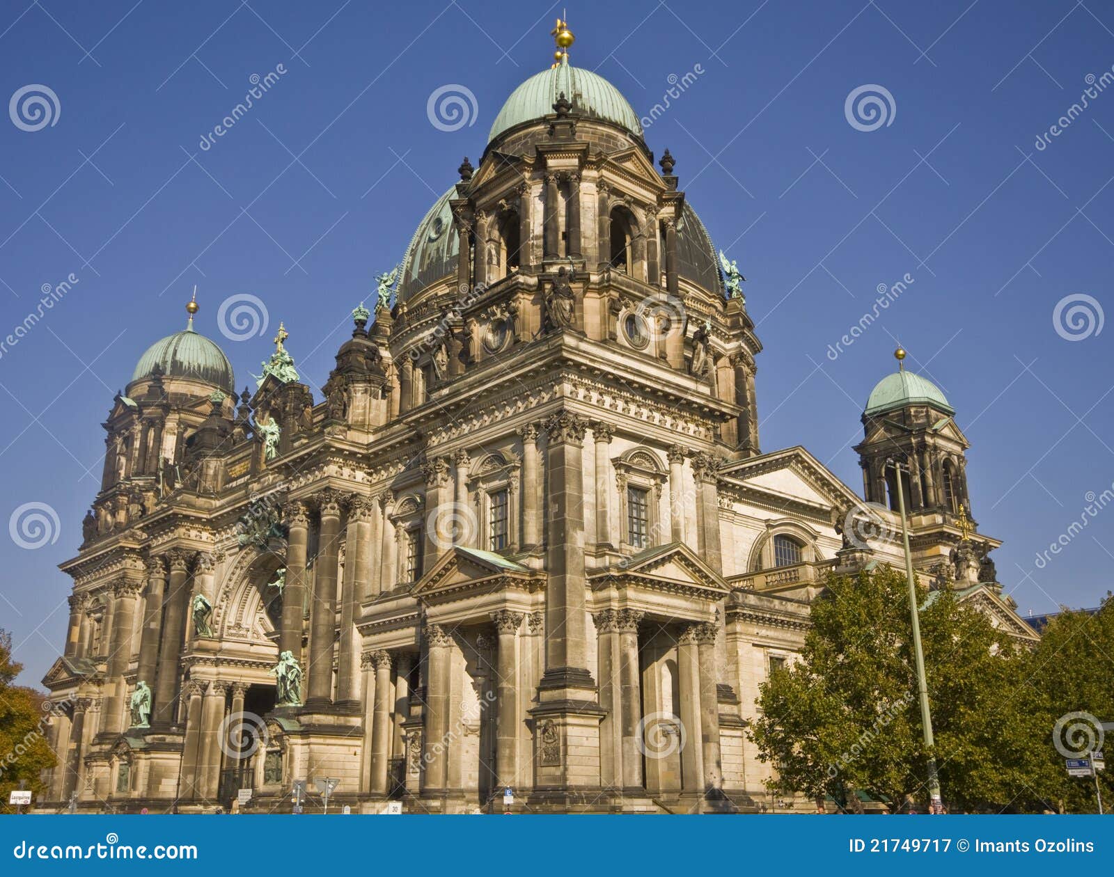 Berlin Dom stock image. Image of dome, blue, light, city - 21749717