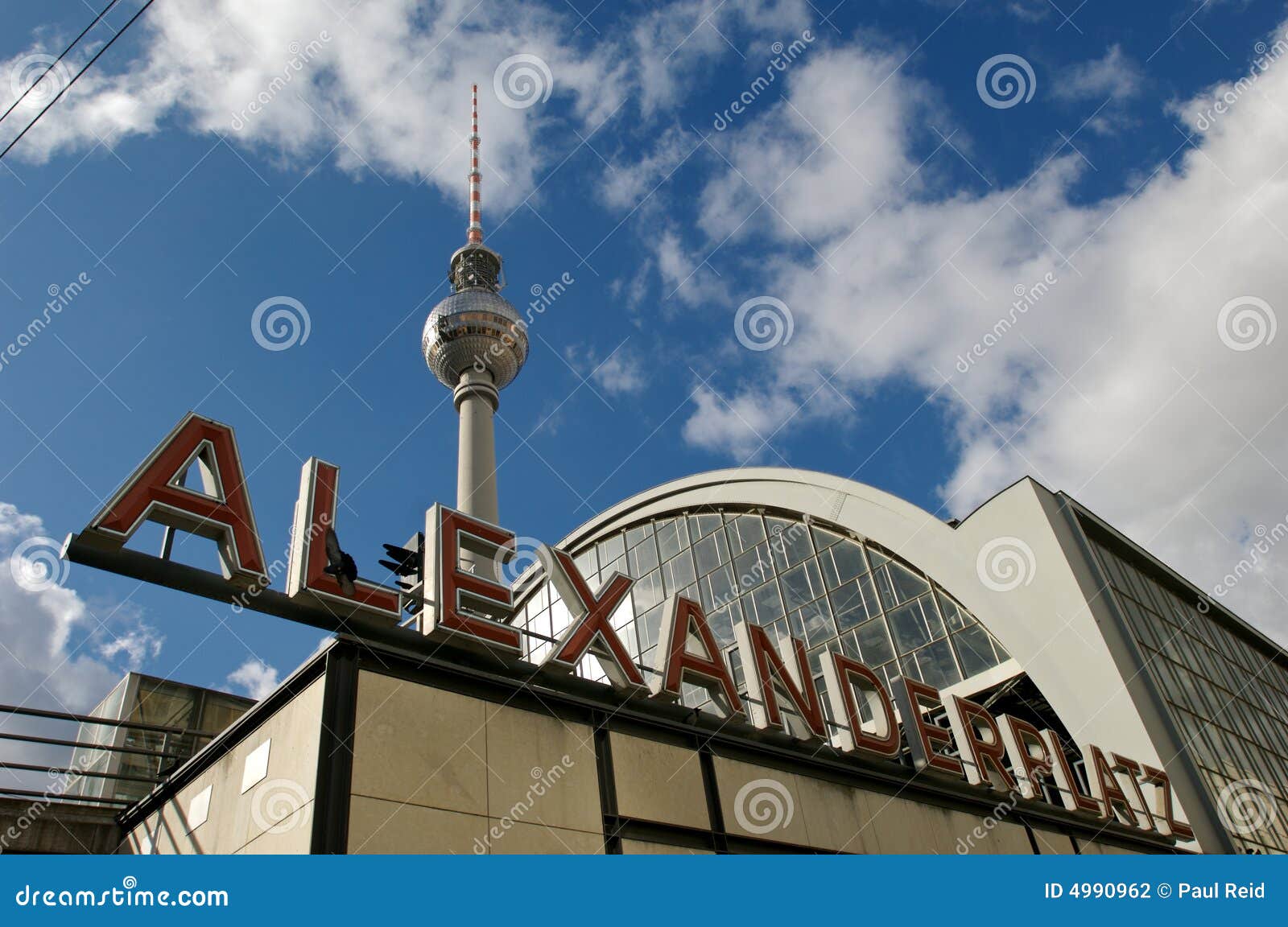 Berlin Fernsehturm Alexanderplatz Station Stock Photo - Image of scene ...