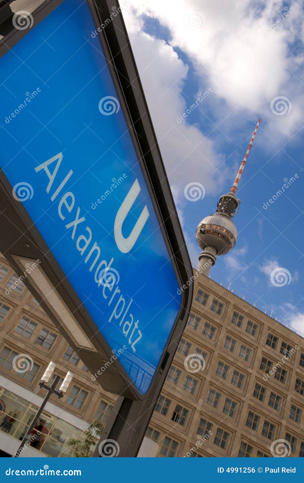 Berlin Fernsehturm Alexanderplatz Station Stock Photo - Image of ...