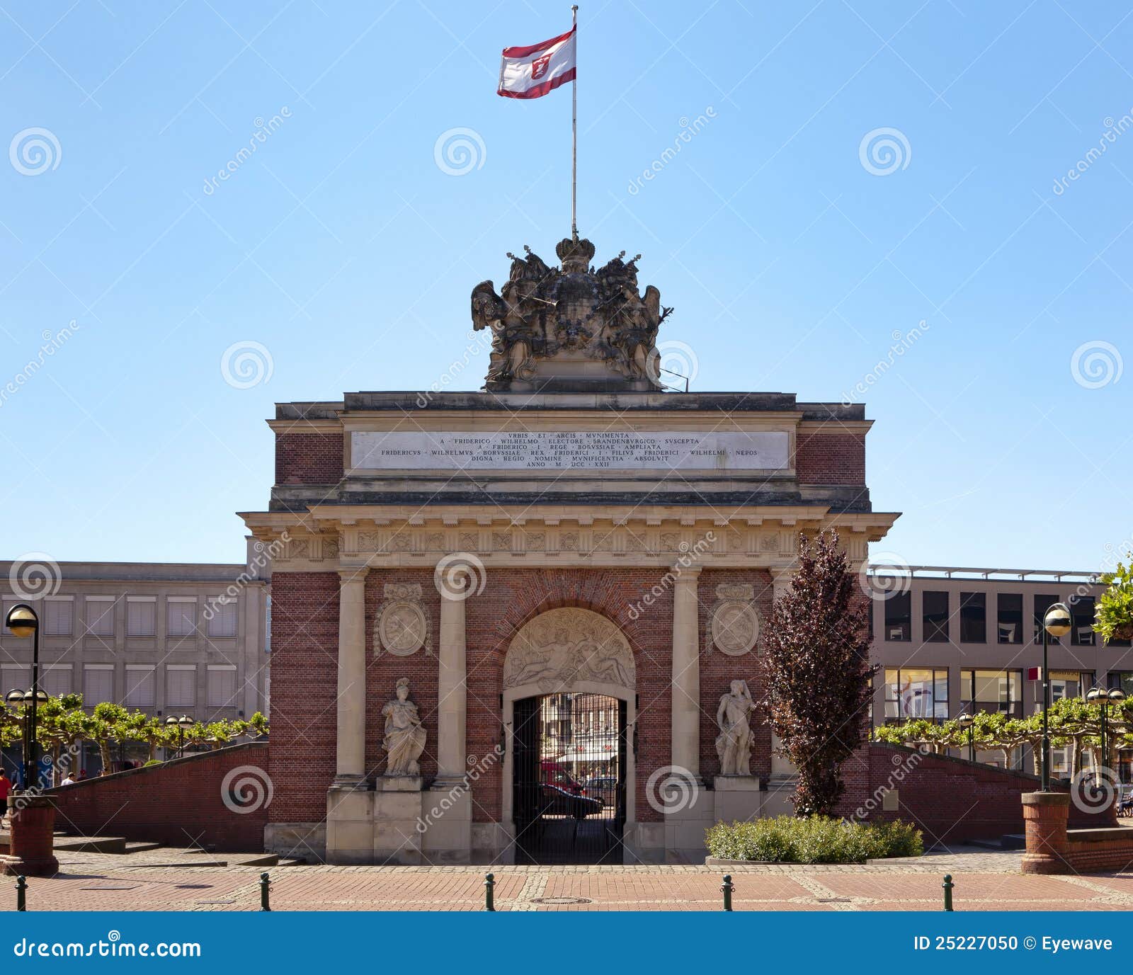 Berlin Gate, Wesel, Germany Stock Photo - Image of building, flag: 25227050