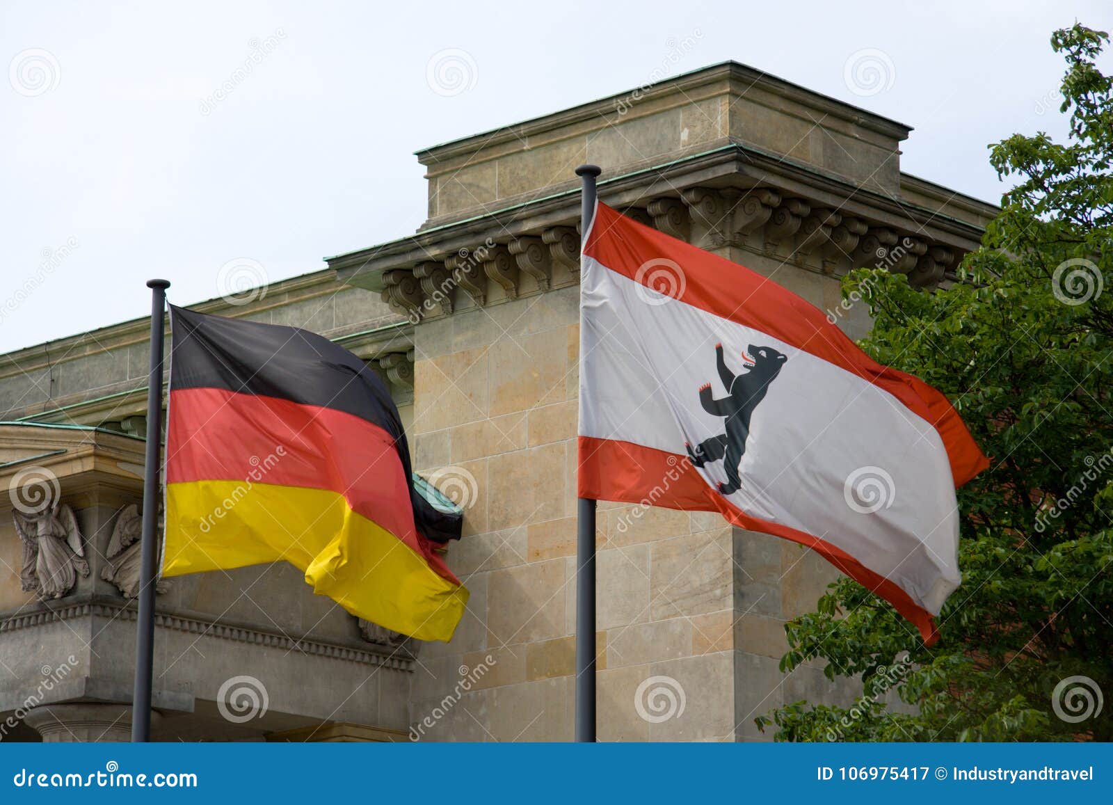 Berlin and German Flag stock image. Image of city, germany - 106975417