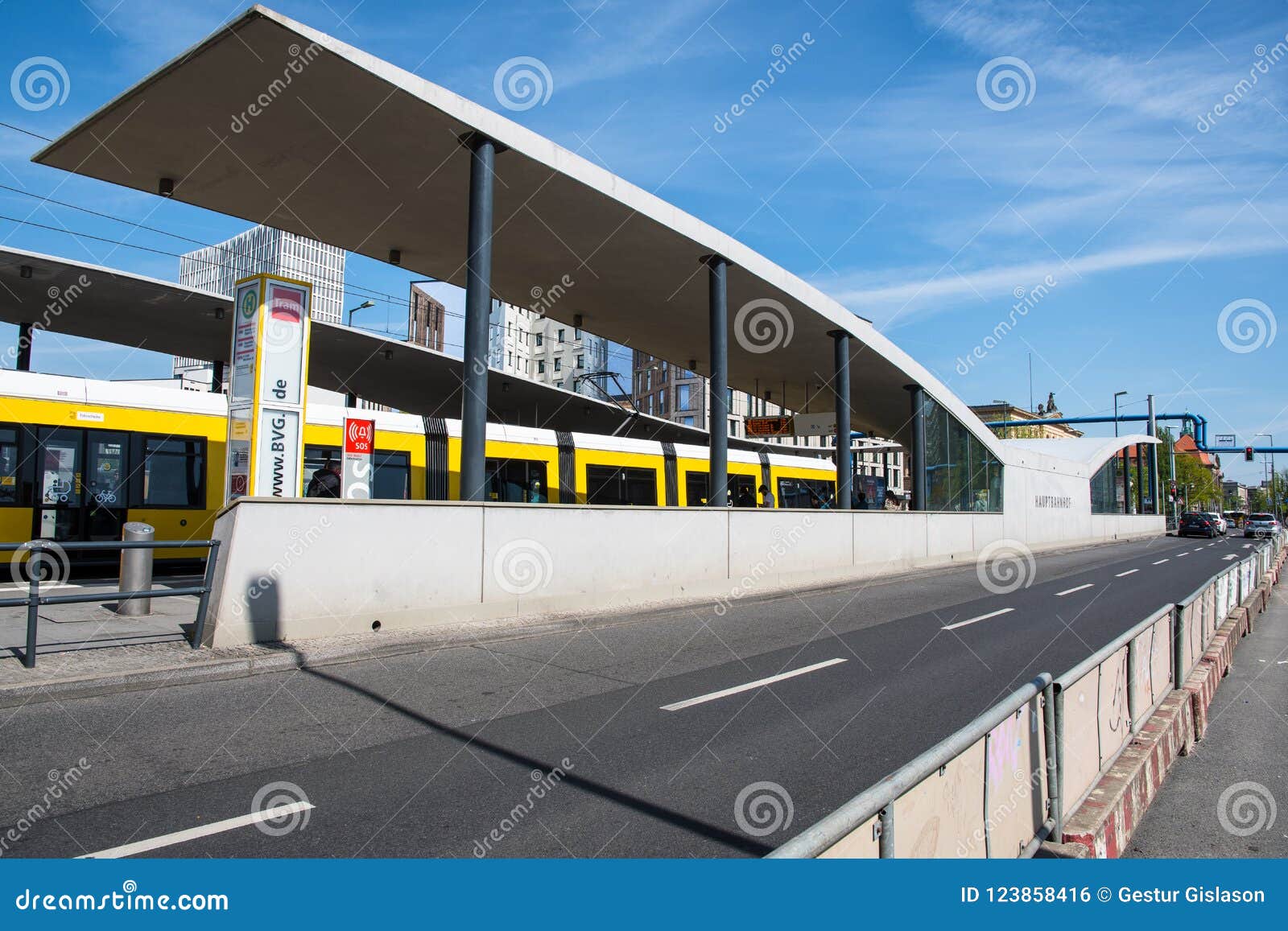 The Tram Terminal at Berlin Central Train Station Editorial Photo ...
