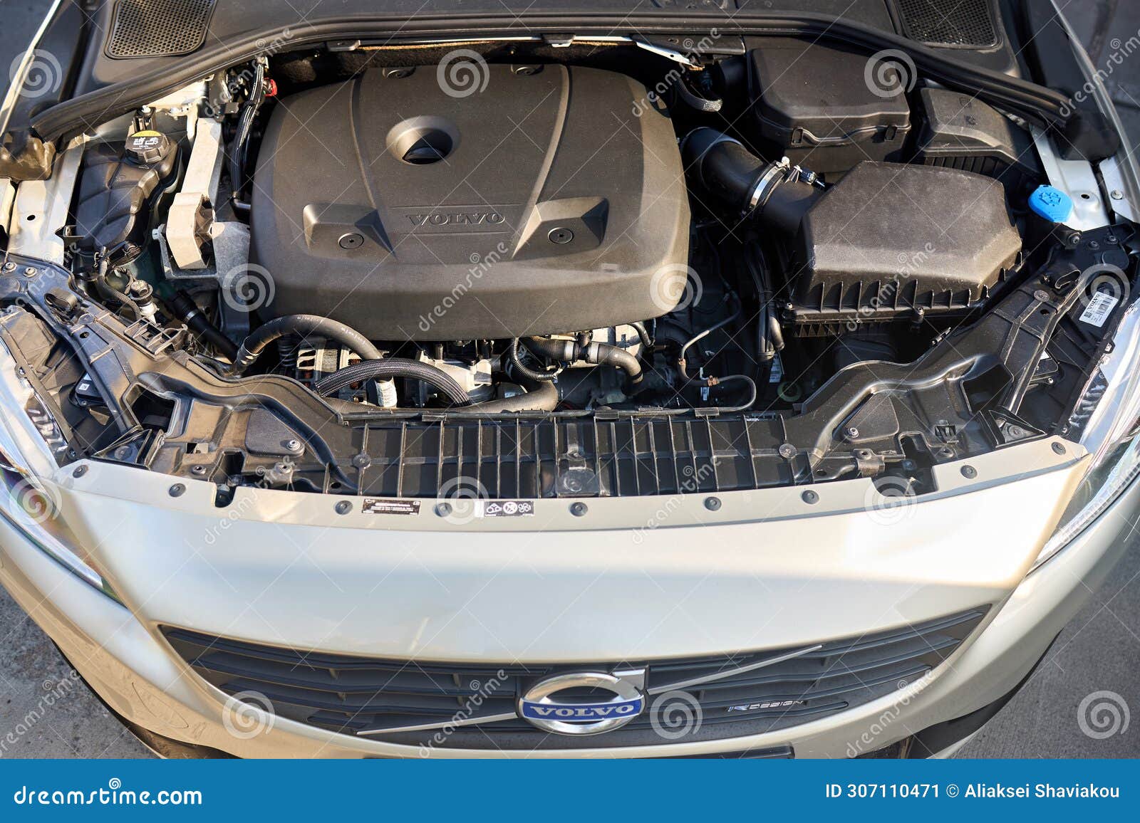 Berlin, Germany - August 20, 2022: Engine Cover in Engine Bay of 3rd ...