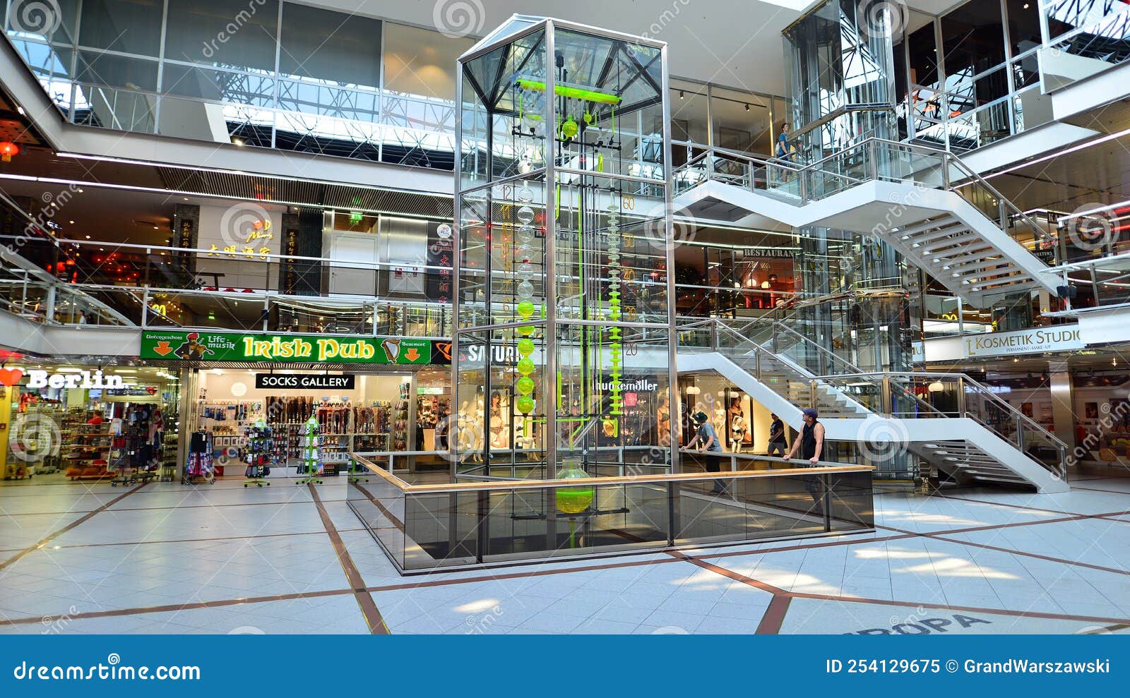 Berlin, Germany. 16 August 2022. Inside the Europa Center Building Editorial Image - Image of ...