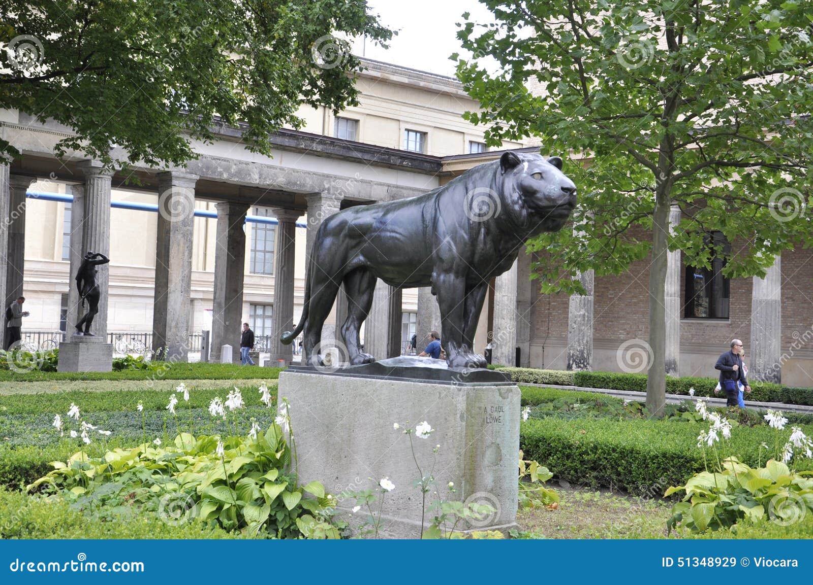 Berlin, Germany-august 27:Lion Statue of Pergamon Museum from Berlin in ...