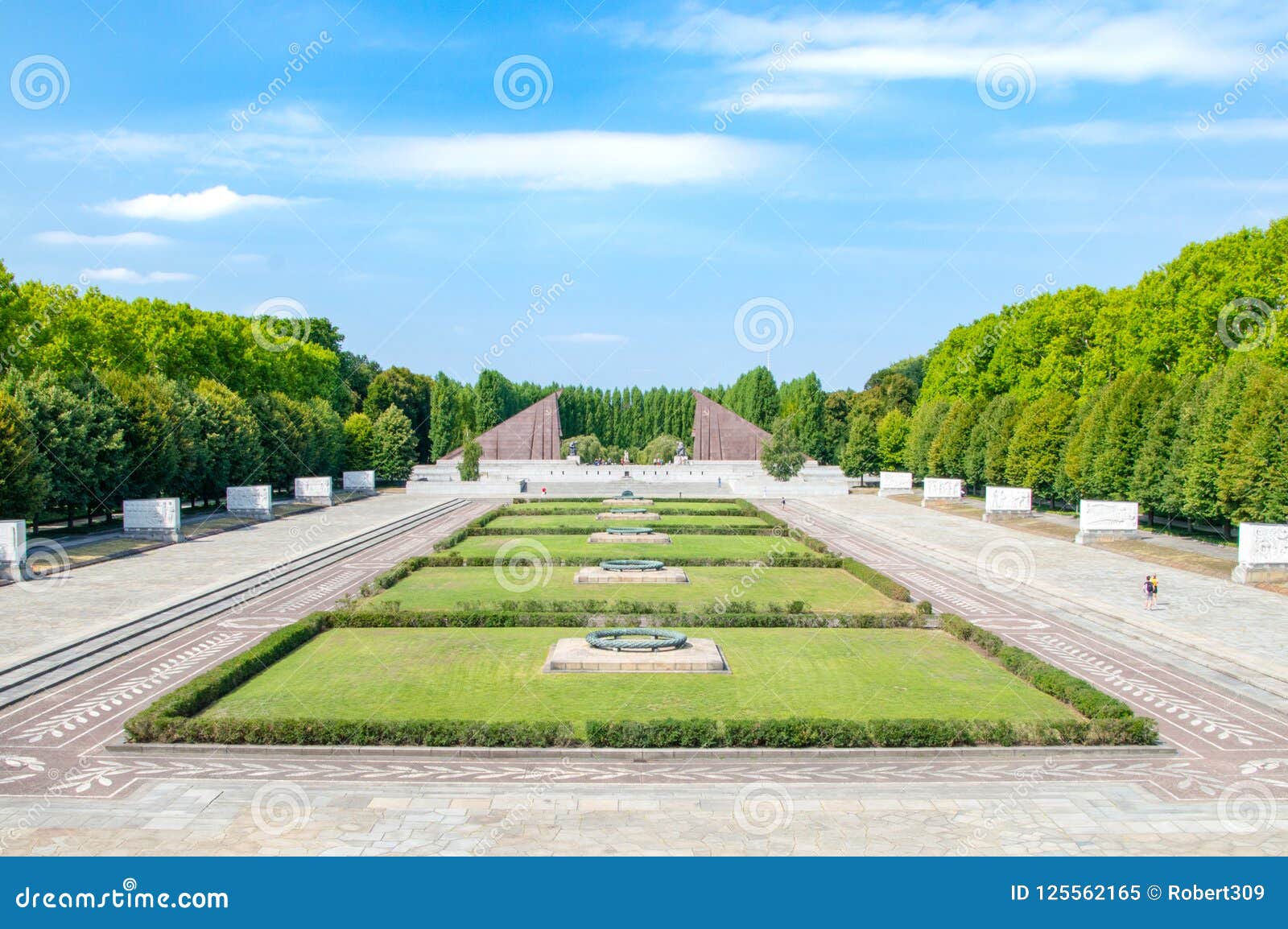 Panoramic View of the Soviet War Memorial at Treptow. Editorial Image ...