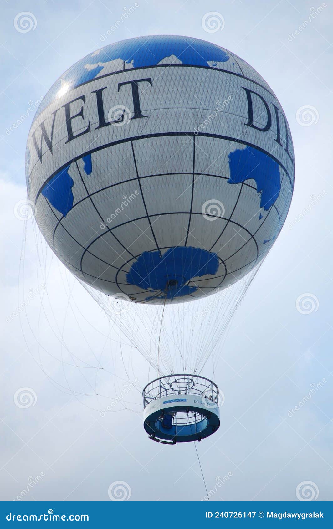 Berlin, Germany - August 16th 2008: "Die Welt" Balloon Over Berlin ...