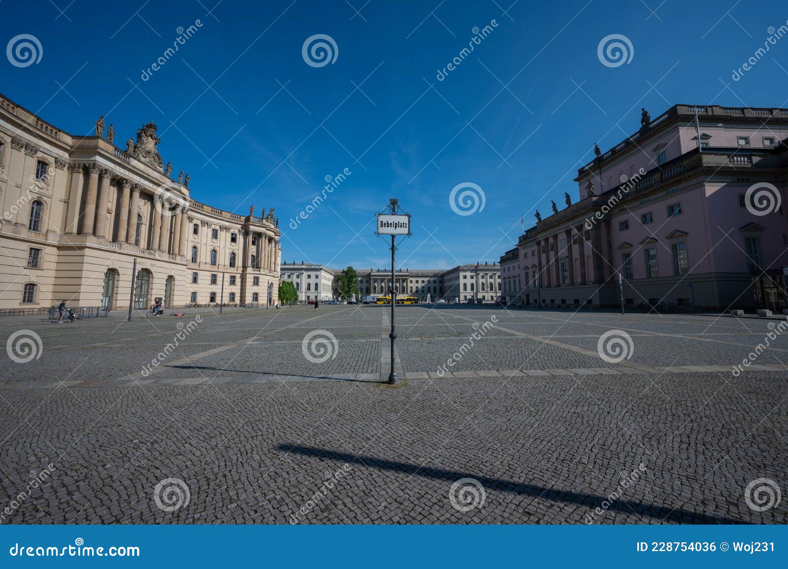 Berlin, Germany - August 12 , 2021 - View of Bebelplatz and the ...