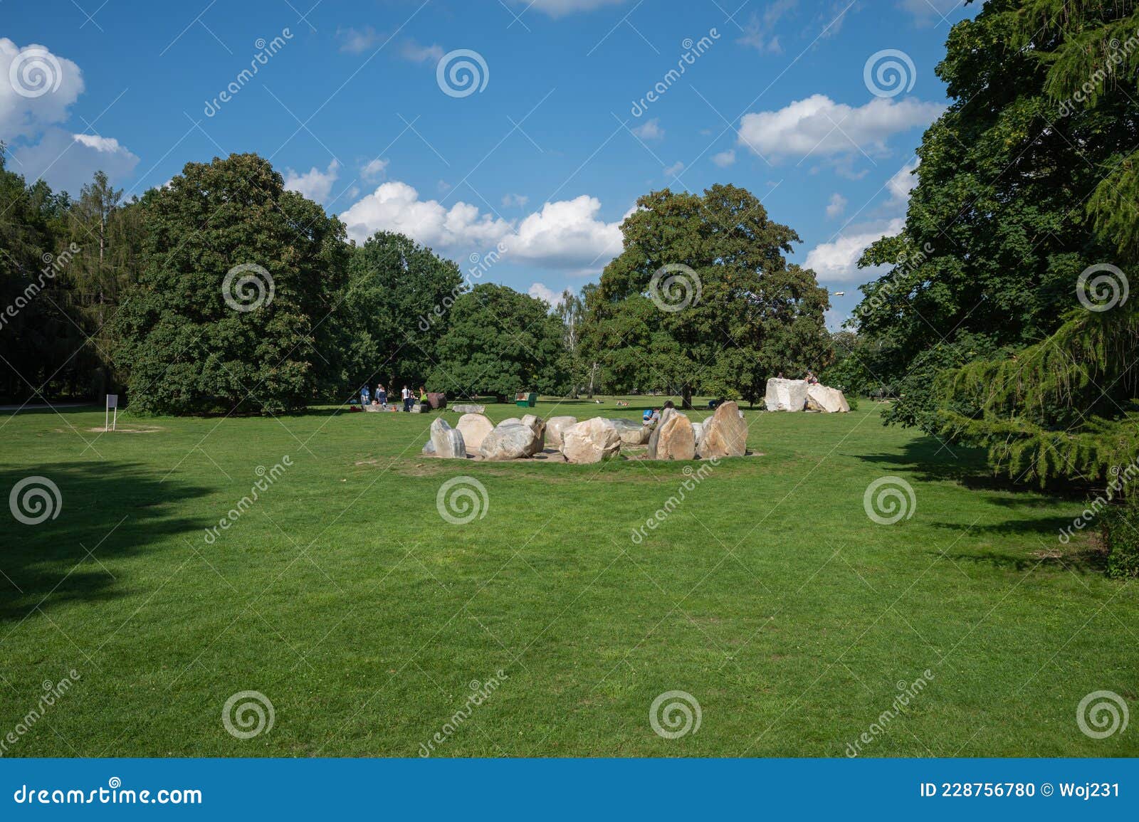 Berlin, Germany - August 11 , 2021 - View of the Goethe Monument in ...