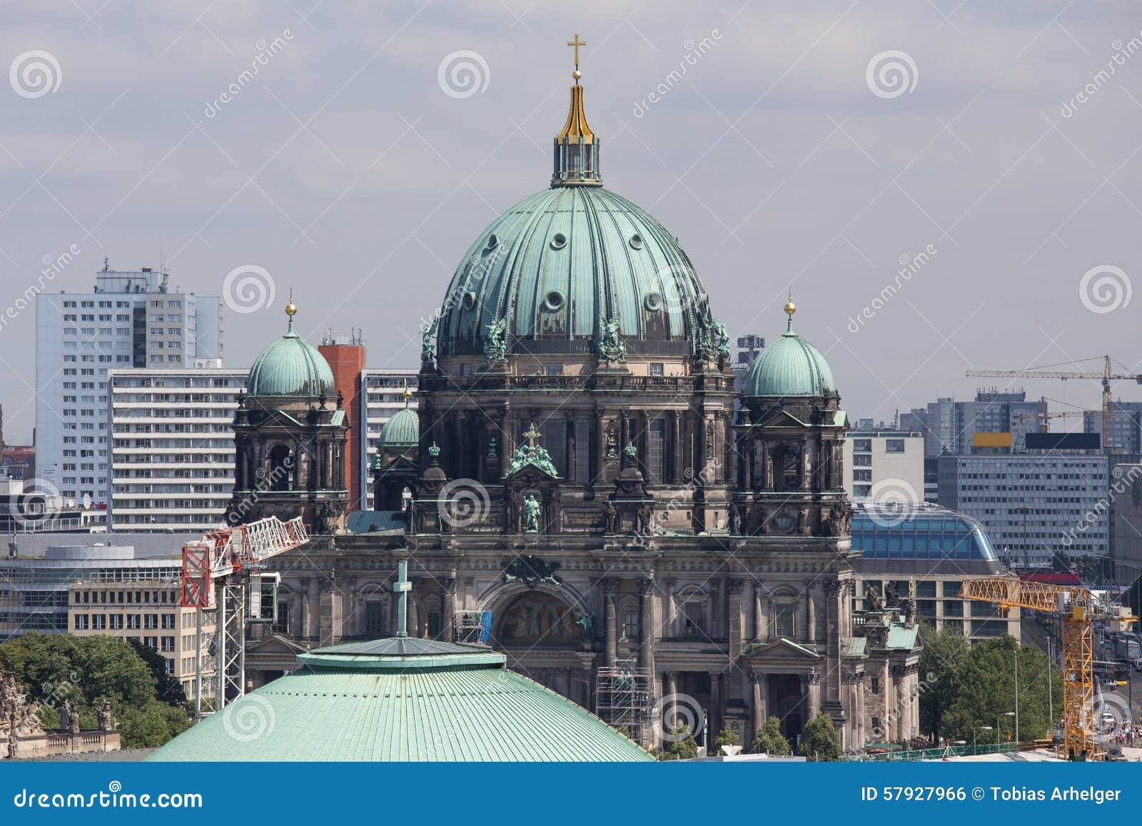 Berlin Germany Cityscape View from Above Stock Photo - Image of scene ...